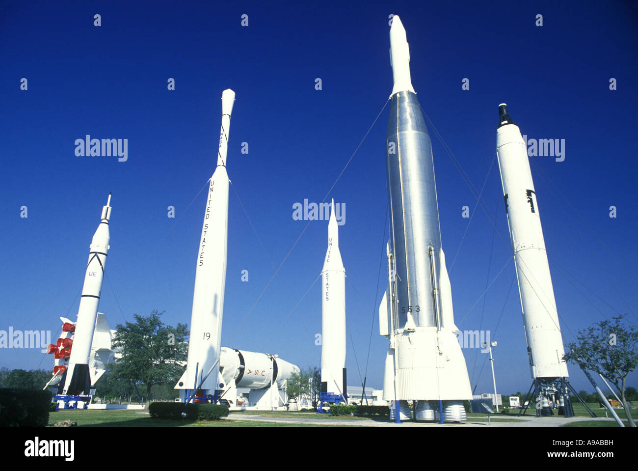 ROCKET GARDEN SPACEPORT USA KENNEDY SPACE CENTER FLORIDA USA Stock ...