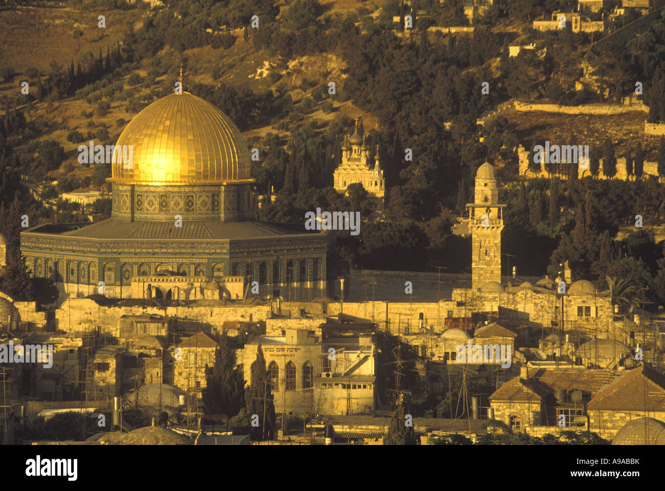 DOME OF THE ROCK OMAR MOSQUE TEMPLE MOUNT JERUSALEM ISRAEL Stock Photo ...