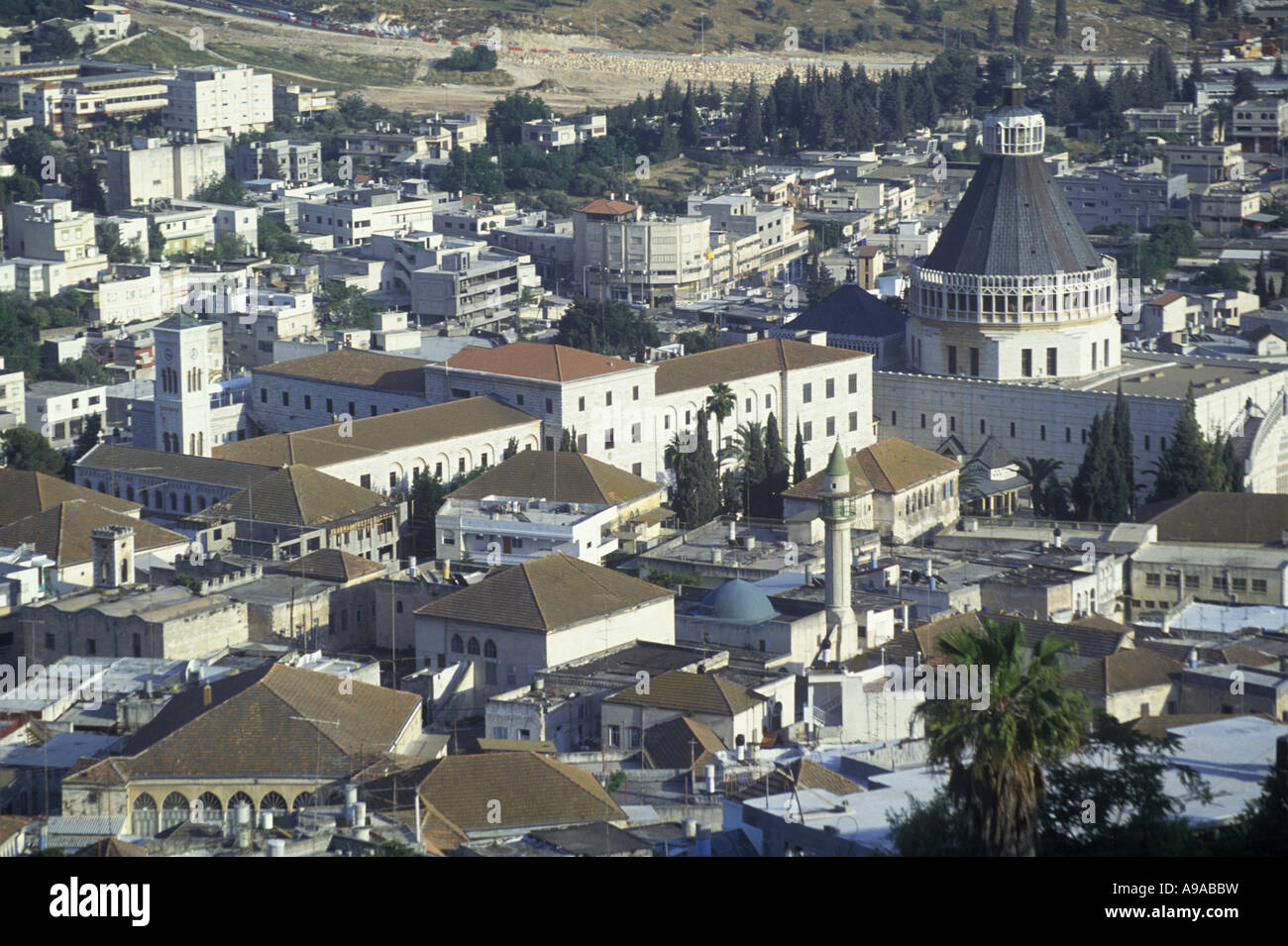 BASILICA OF THE ANNUNCIATION NAZARETH ISRAEL Stock Photo - Alamy