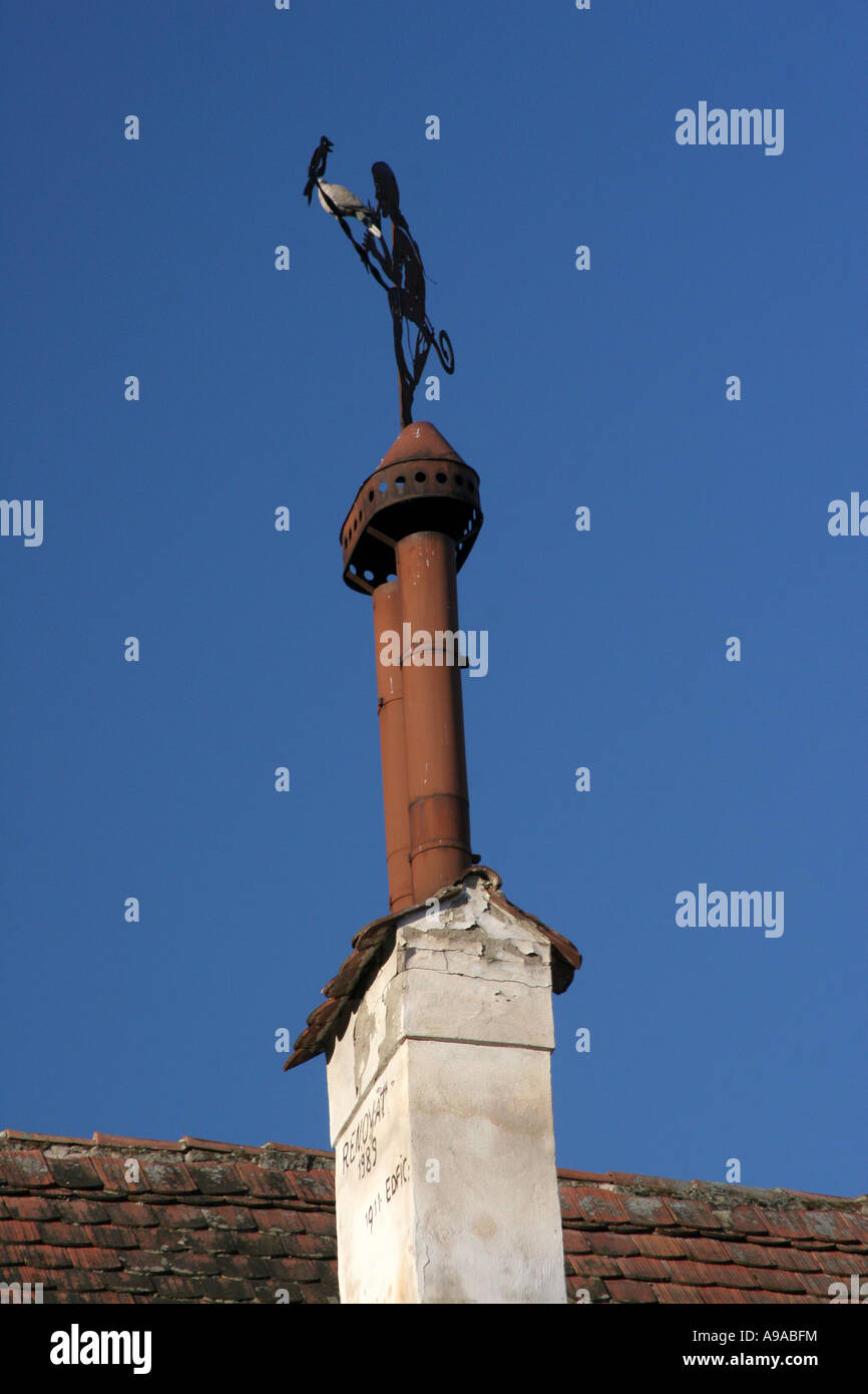 chimney Sighisoara Transylvania Romania April 2007 Stock Photo - Alamy