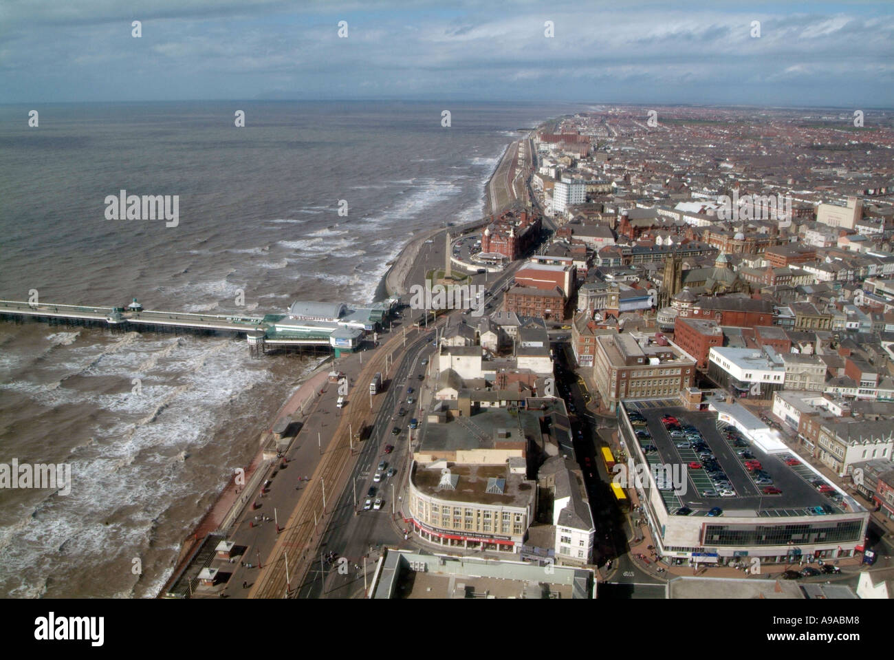 View from the top of blackpool tower hi-res stock photography and ...