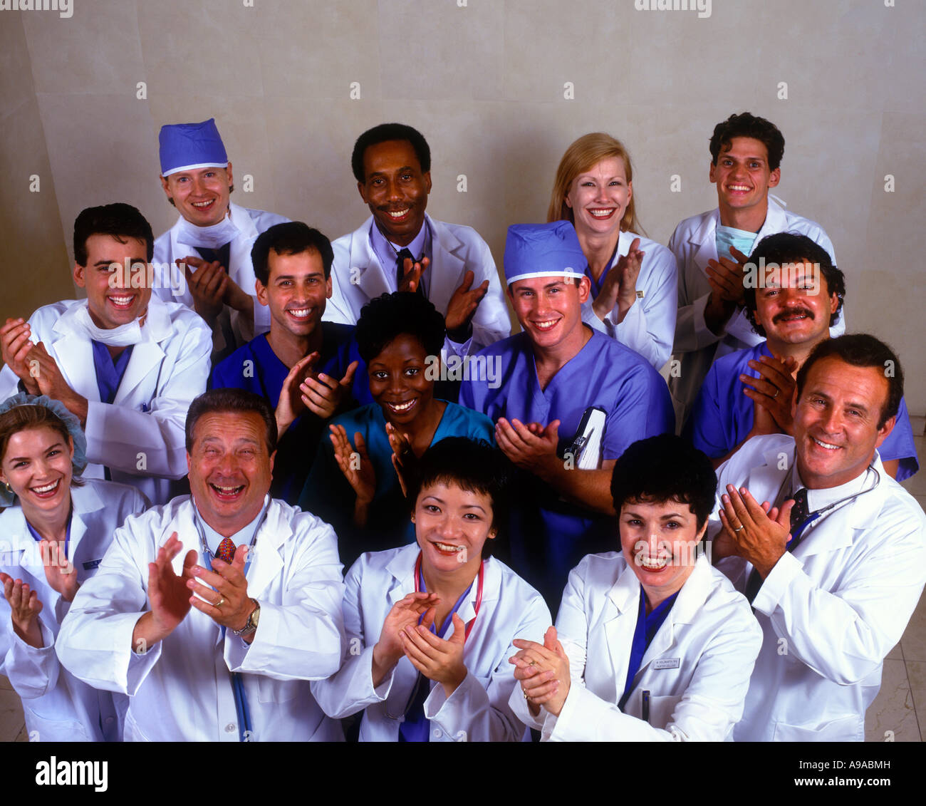 GROUP MULTI ETHNIC MEDICAL WORKERS Stock Photo - Alamy