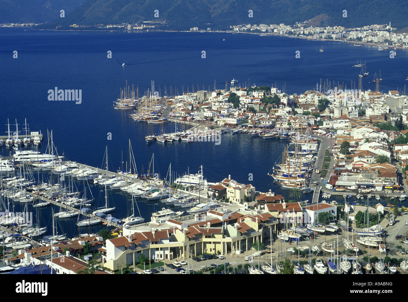 Marmaris harbour above hi-res stock photography and images - Alamy