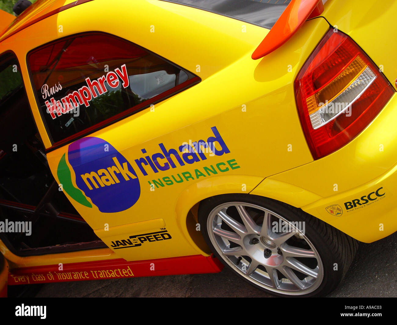 Competition car at the motor racing circuit near the village of Castle ...