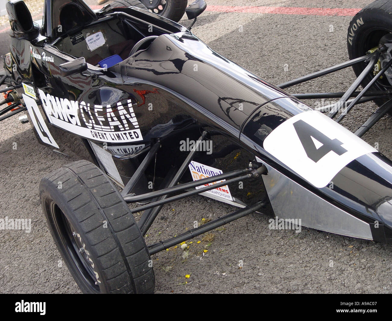 Competition car at the motor racing circuit near the village of Castle ...