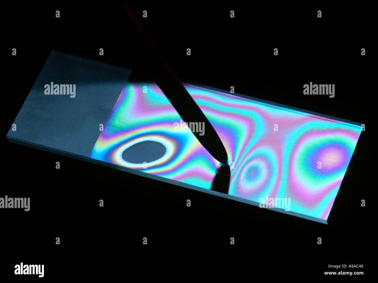 Newton rings between glass plates hi-res stock photography and images ...