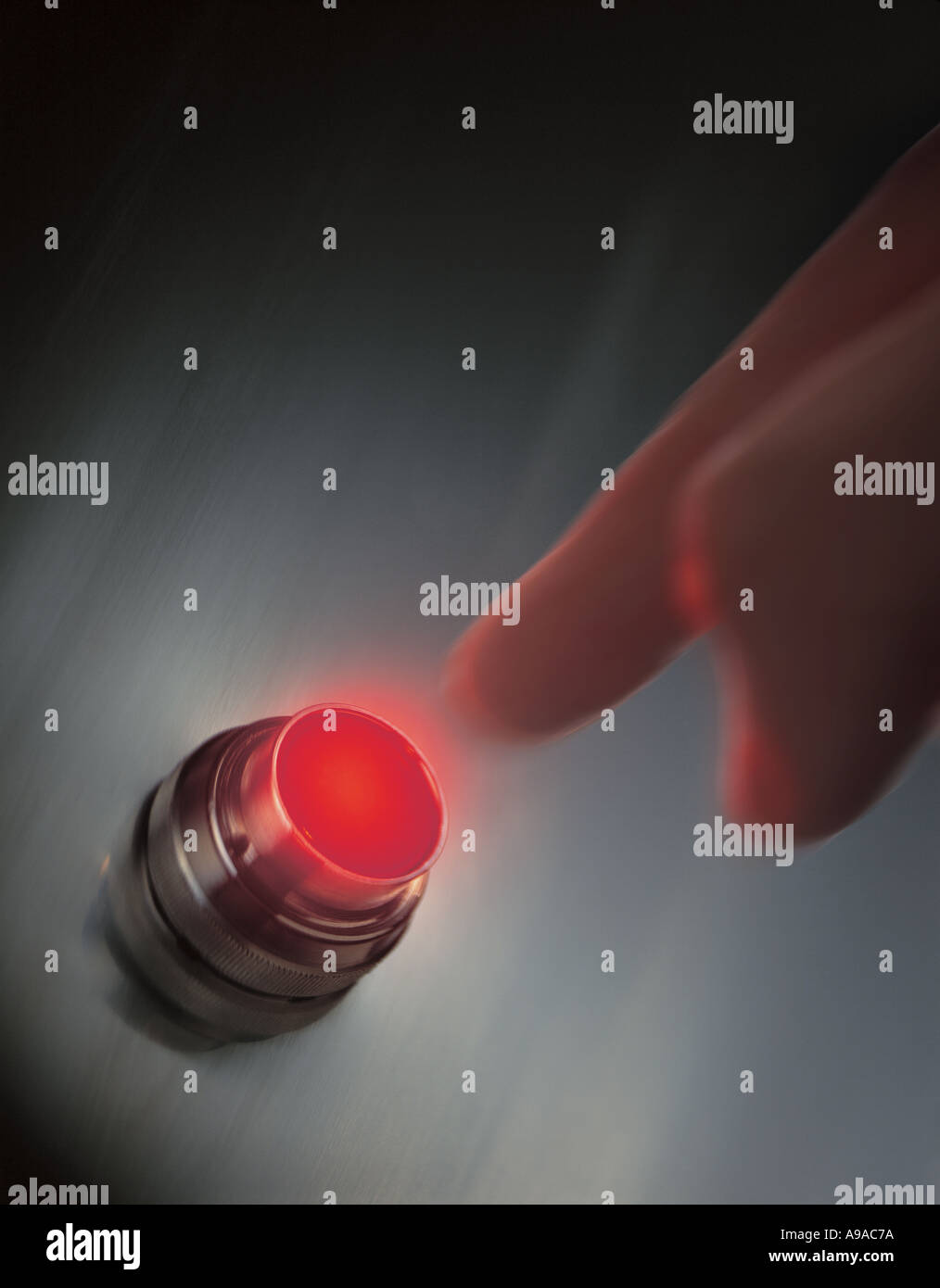 Red button finger hi-res stock photography and images - Alamy