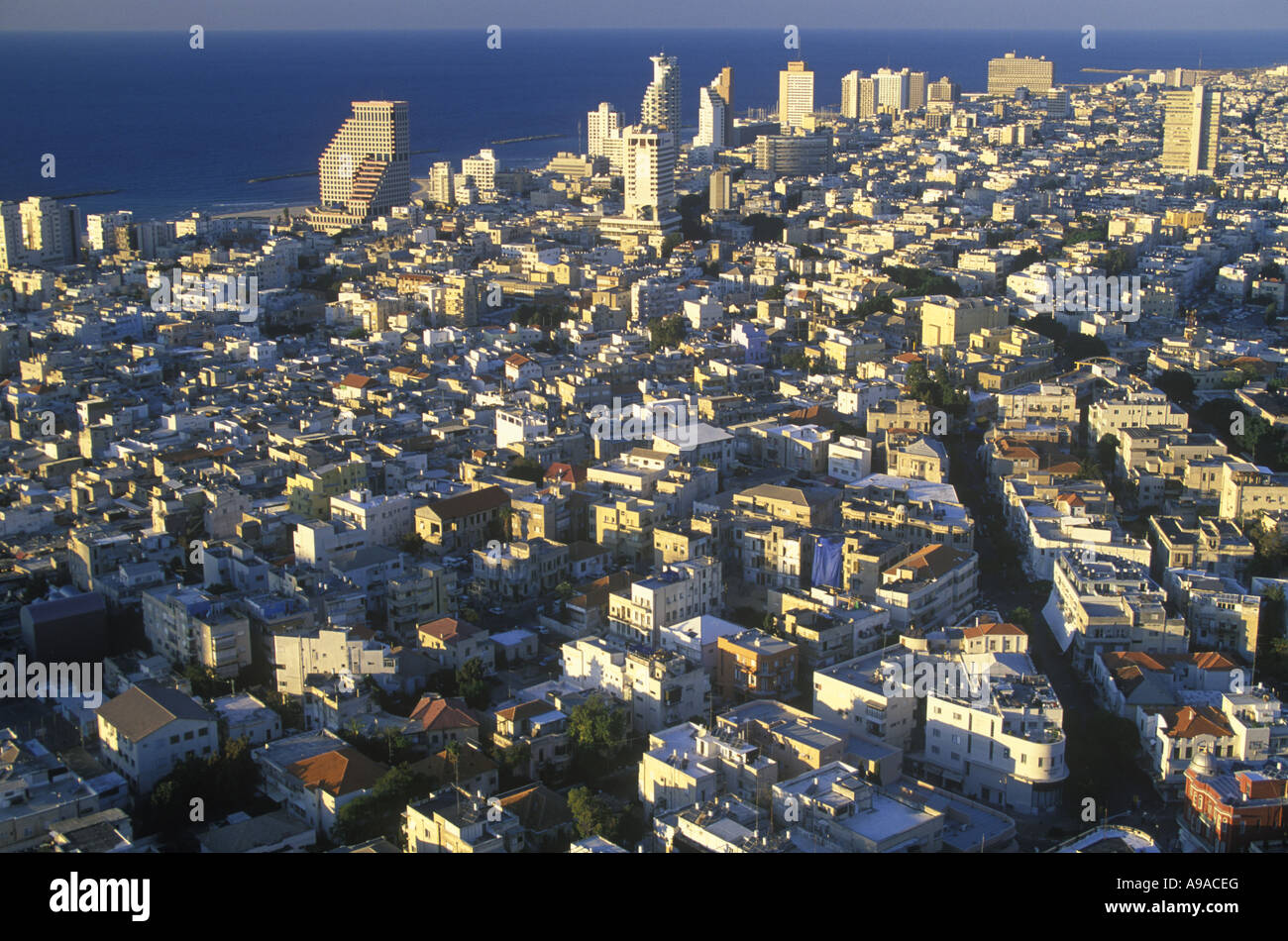 DOWNTOWN SKYLINE TEL AVIV ISRAEL Stock Photo - Alamy