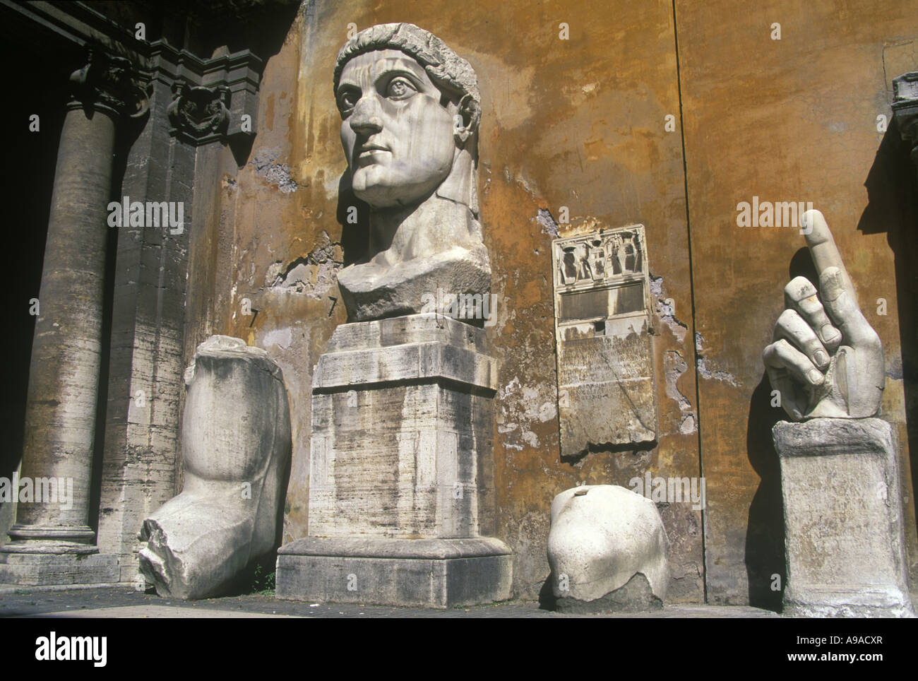 FRAGMENTS OF CONSTANTINE II STATUE MUSEO CAPITOLINI CAMPIDOGLIO ROME ...