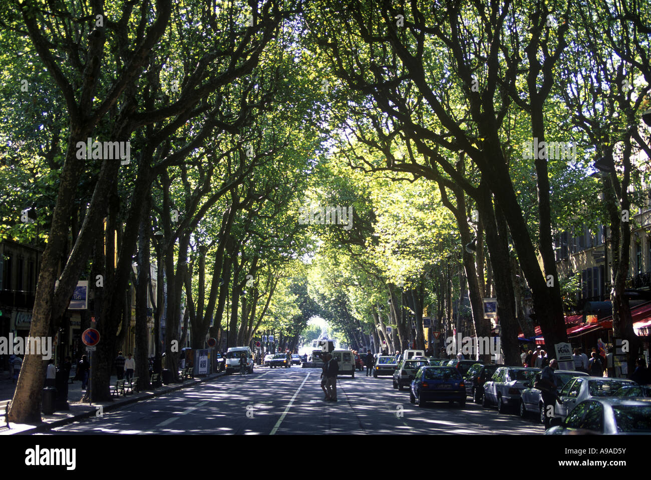 COURS MIRABEAU AIX EN PROVENCE PROVENCE FRANCE Stock Photo - Alamy