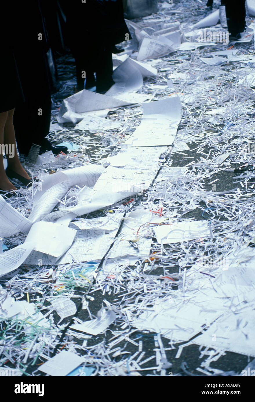 TICKER TAPE PARADE BROADWAY MANHATTAN NEW YORK CITY USA Stock Photo - Alamy