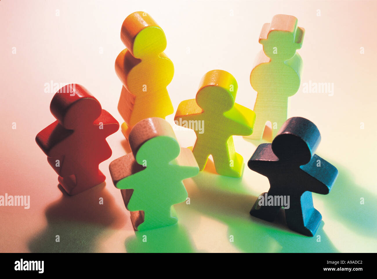 Wooden Family Figures Stock Photo - Alamy