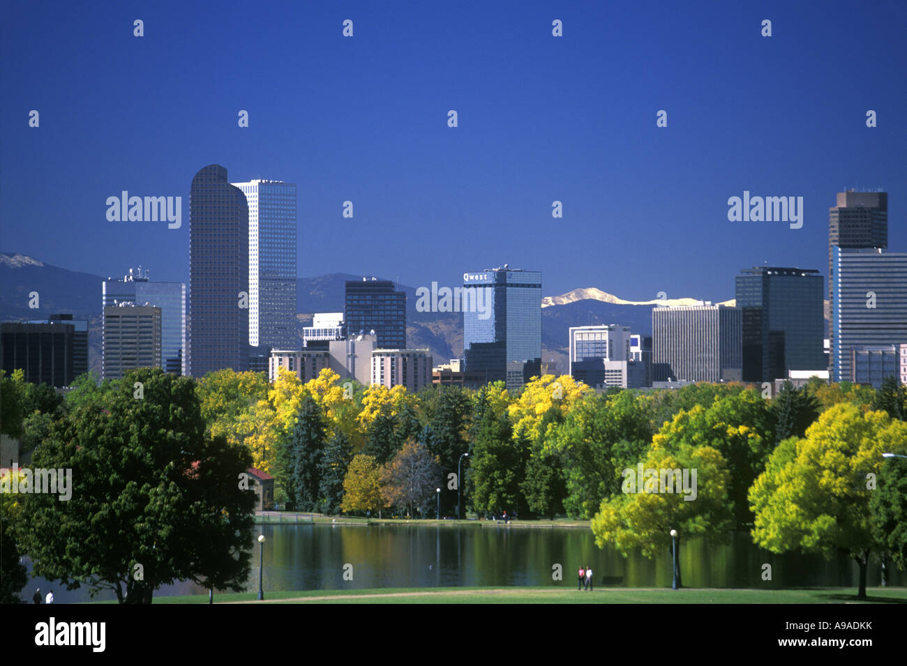 CITY PARK DENVER SKYLINE COLORADO USA Stock Photo - Alamy