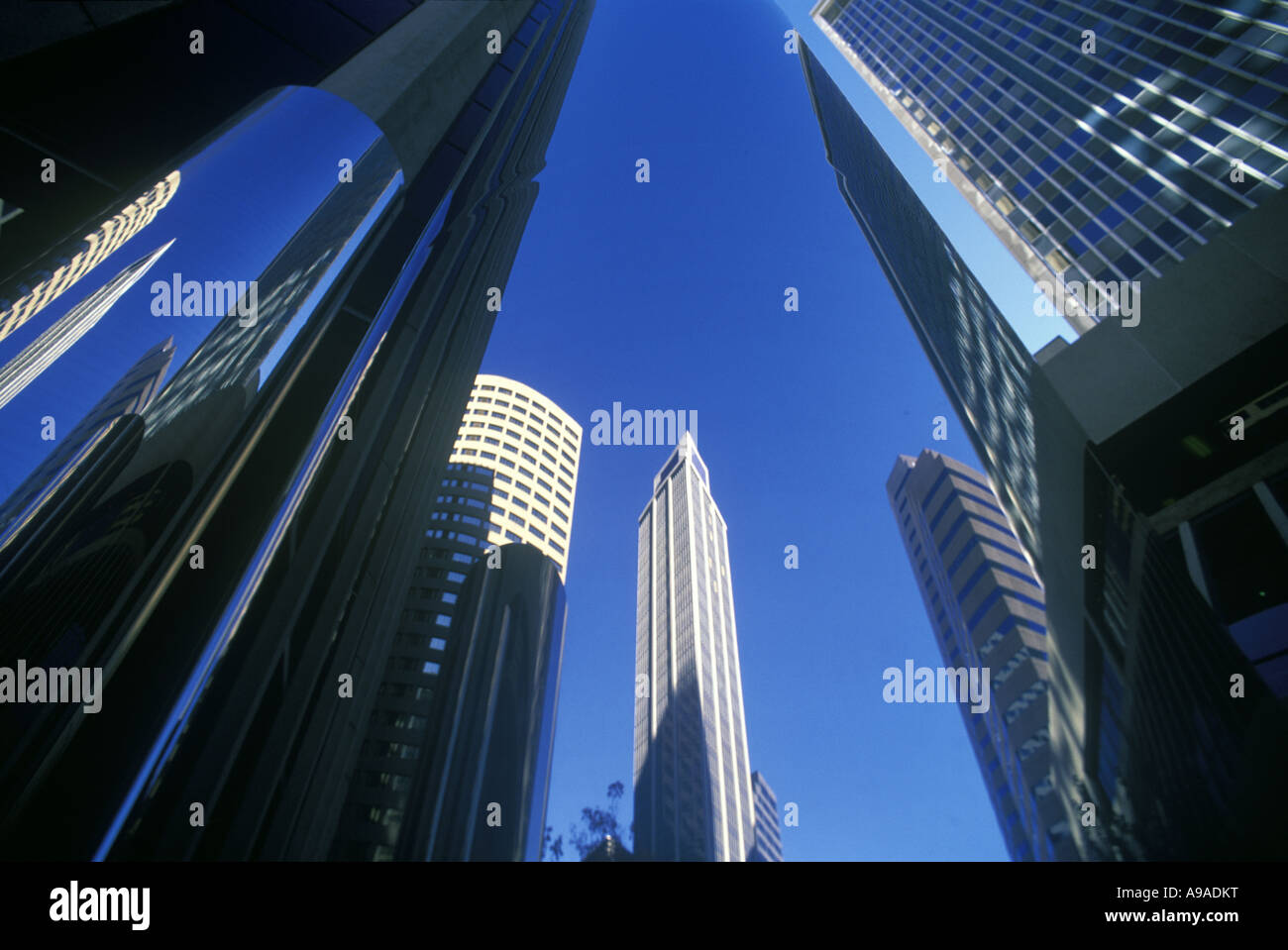 TALL OFFICE BUILDINGS DENVER COLORADO USA Stock Photo - Alamy