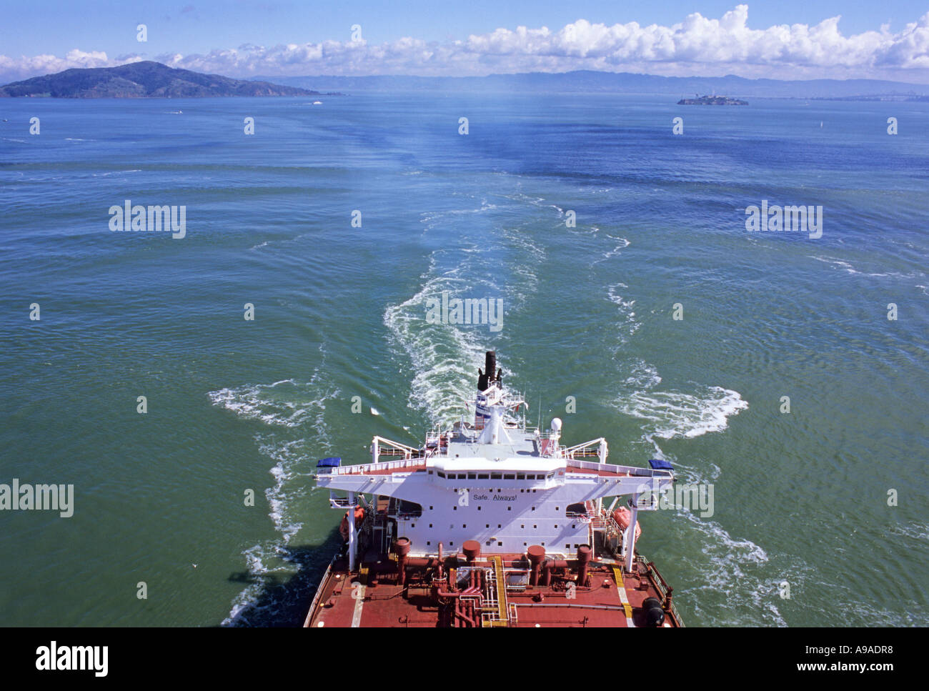 "Oil ^tanker, leaving "San Francisco bay", California Stock Photo - Alamy