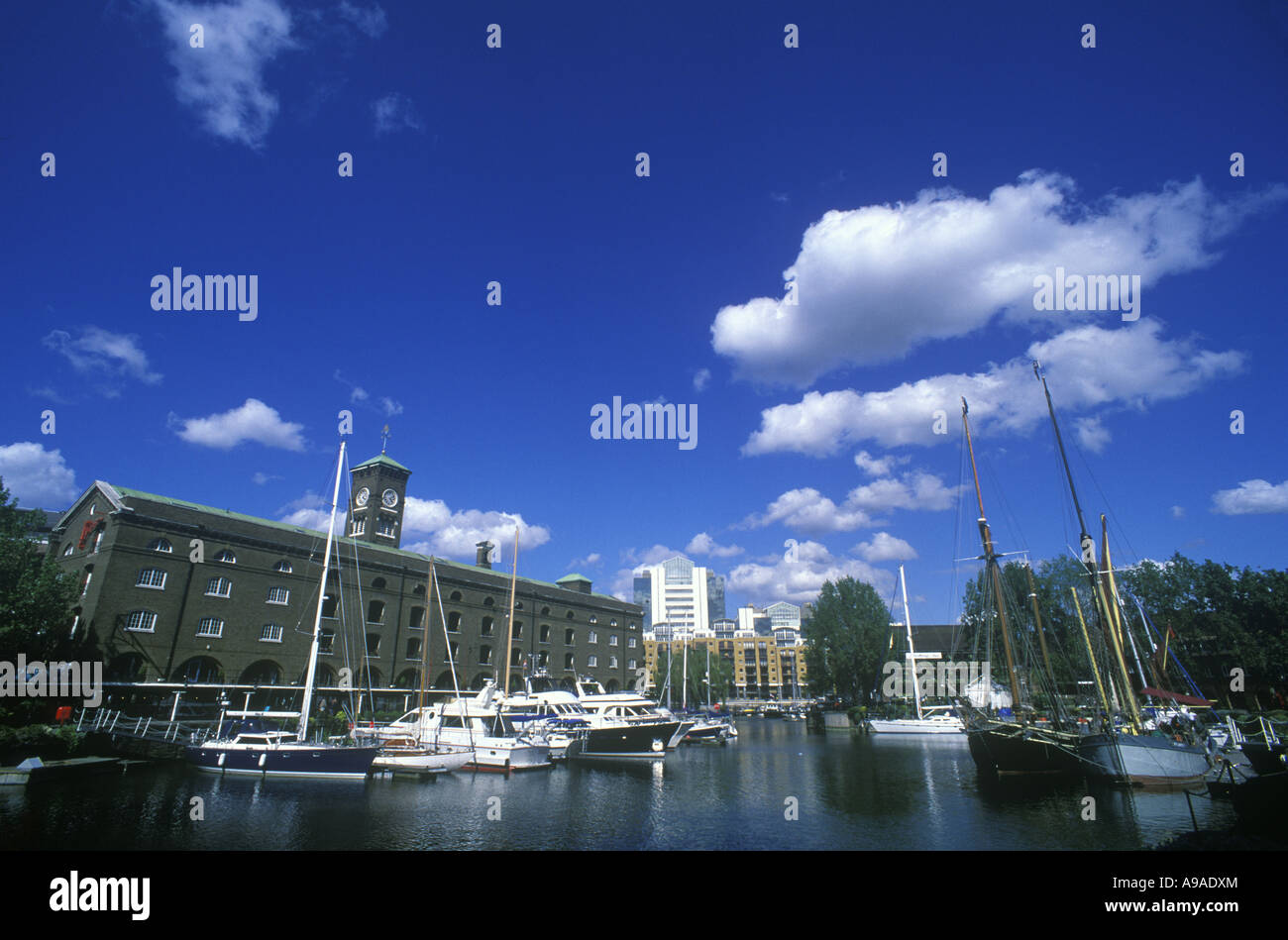 SAINT KATHERINES DOCK LONDON ENGLAND UK Stock Photo - Alamy