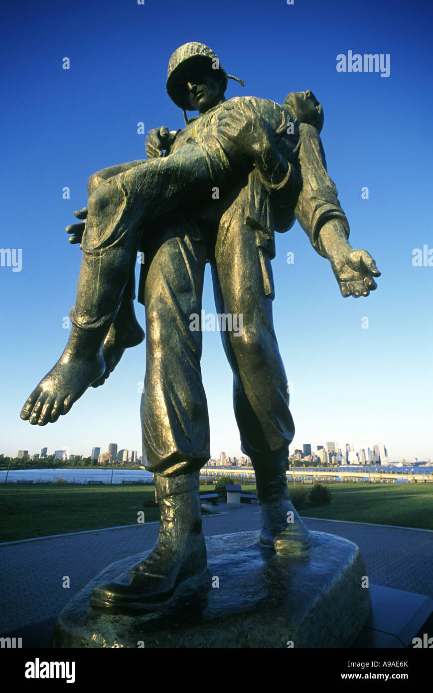 WORLD WAR 2 STATUE LIBERTY STATE PARK NEW JERSEY USA Stock Photo - Alamy