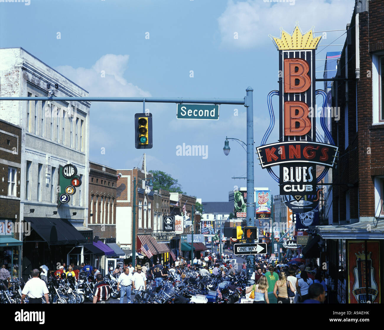 BB KINGS BLUES CLUB NEON SIGN BEALE STREET MEMPHIS TENNESSEE USA Stock ...