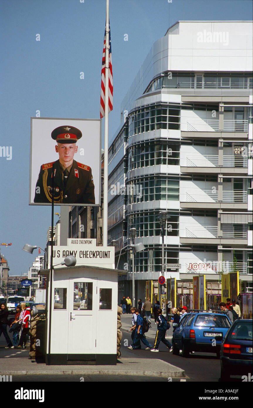 Germany Berlin Checkpoint Charlie Stock Photo - Alamy