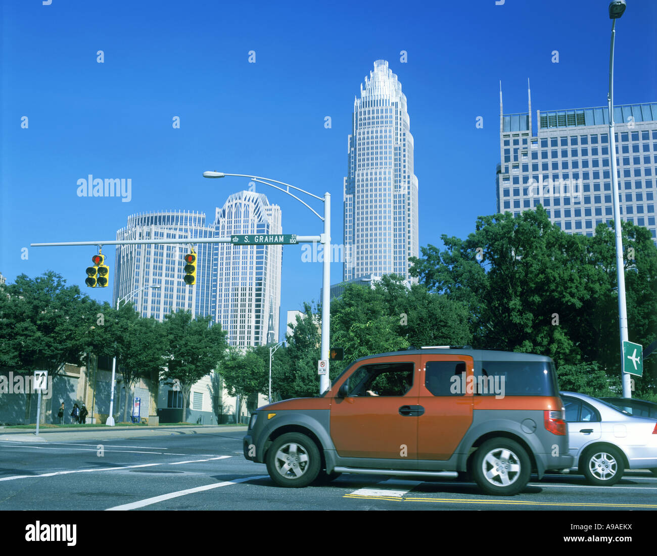 INTERSECTION SOUTH GRAHAM STREET CHARLOTTE NORTH CAROLINA USA Stock ...