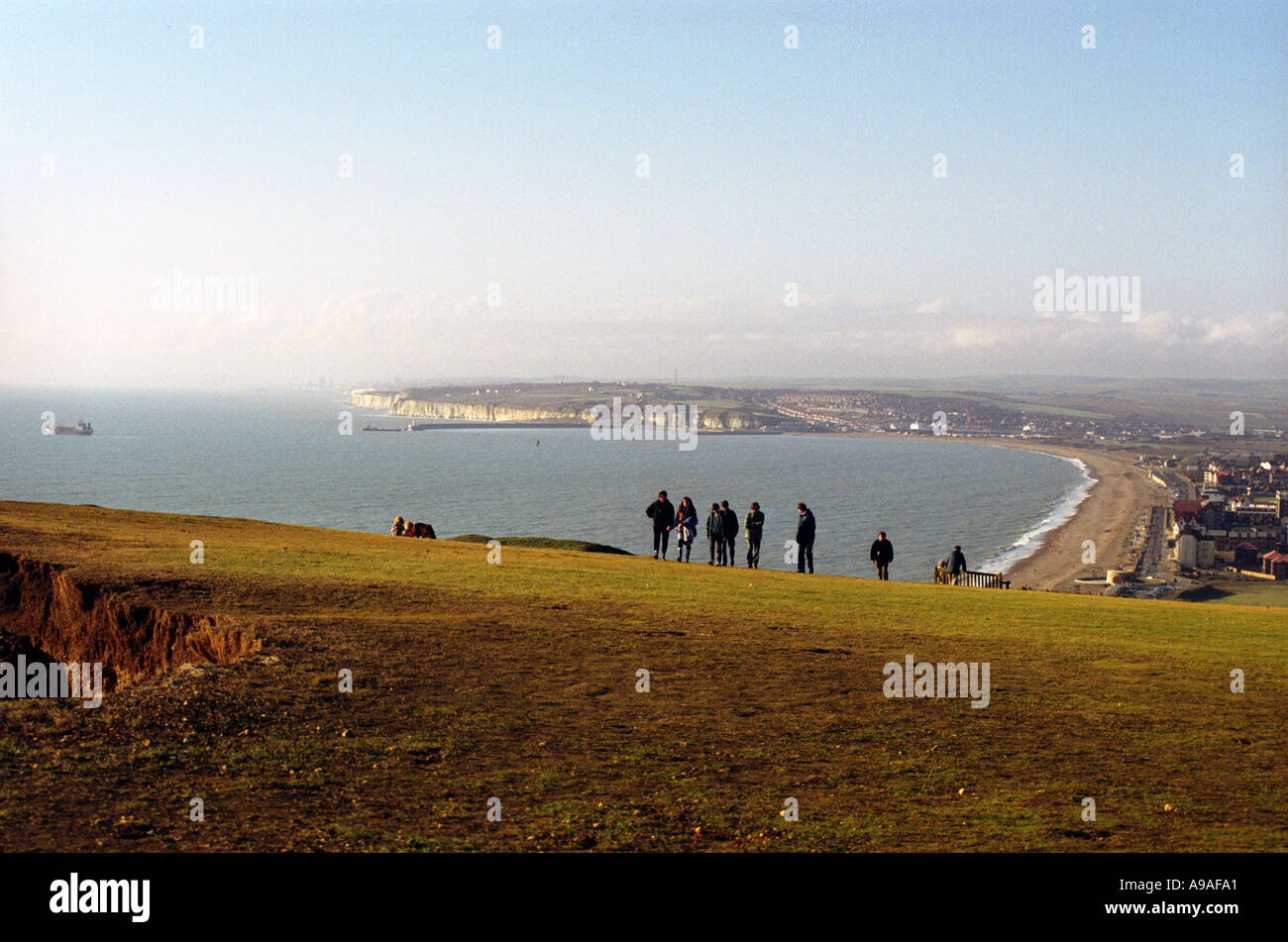 Coastal view Beachy Head Sussex Kent England Stock Photo - Alamy