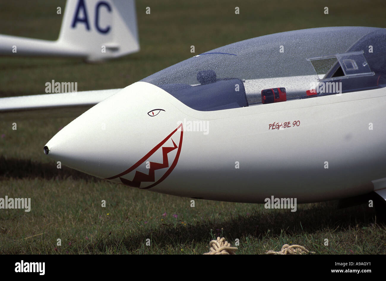Aerian Leisure Glider Cockpit Stock Photo - Alamy