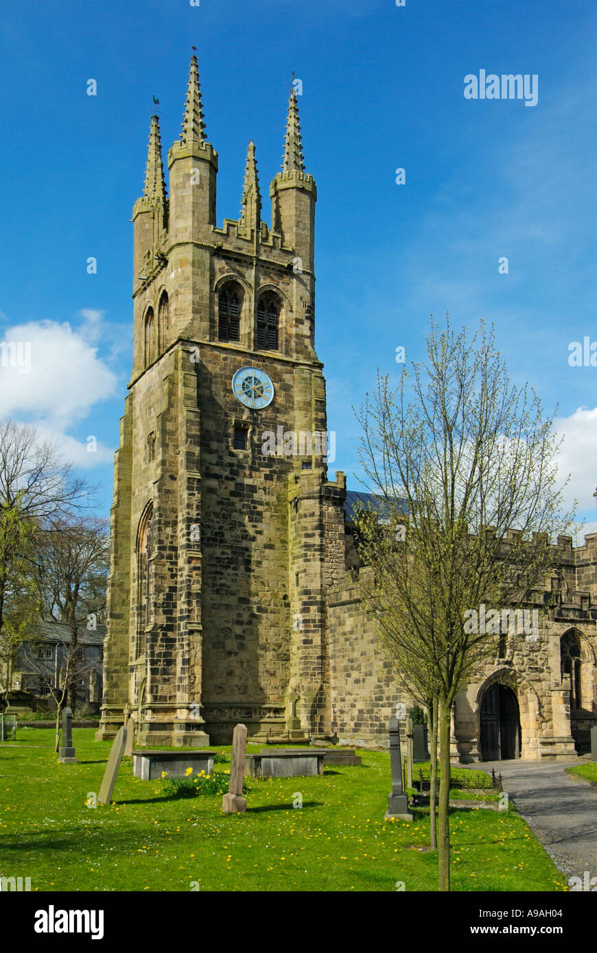 The church of St John the Baptist in Tideswell known as the Cathedral ...