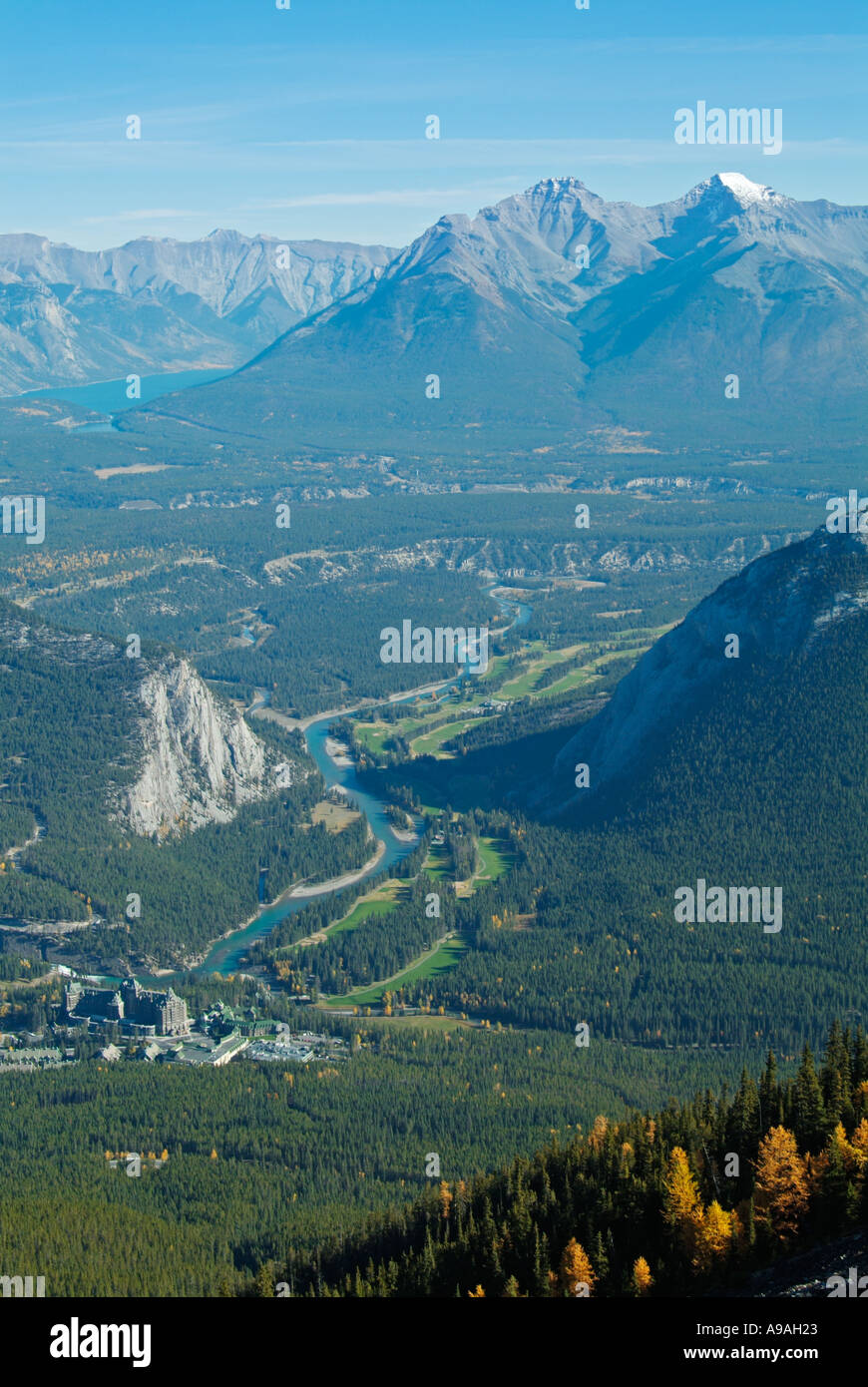 Township of Banff from Sulphur Mountain Banff national Park Alberta ... Township of Banff from Sulphur Mountain Banff national Park Alberta ...