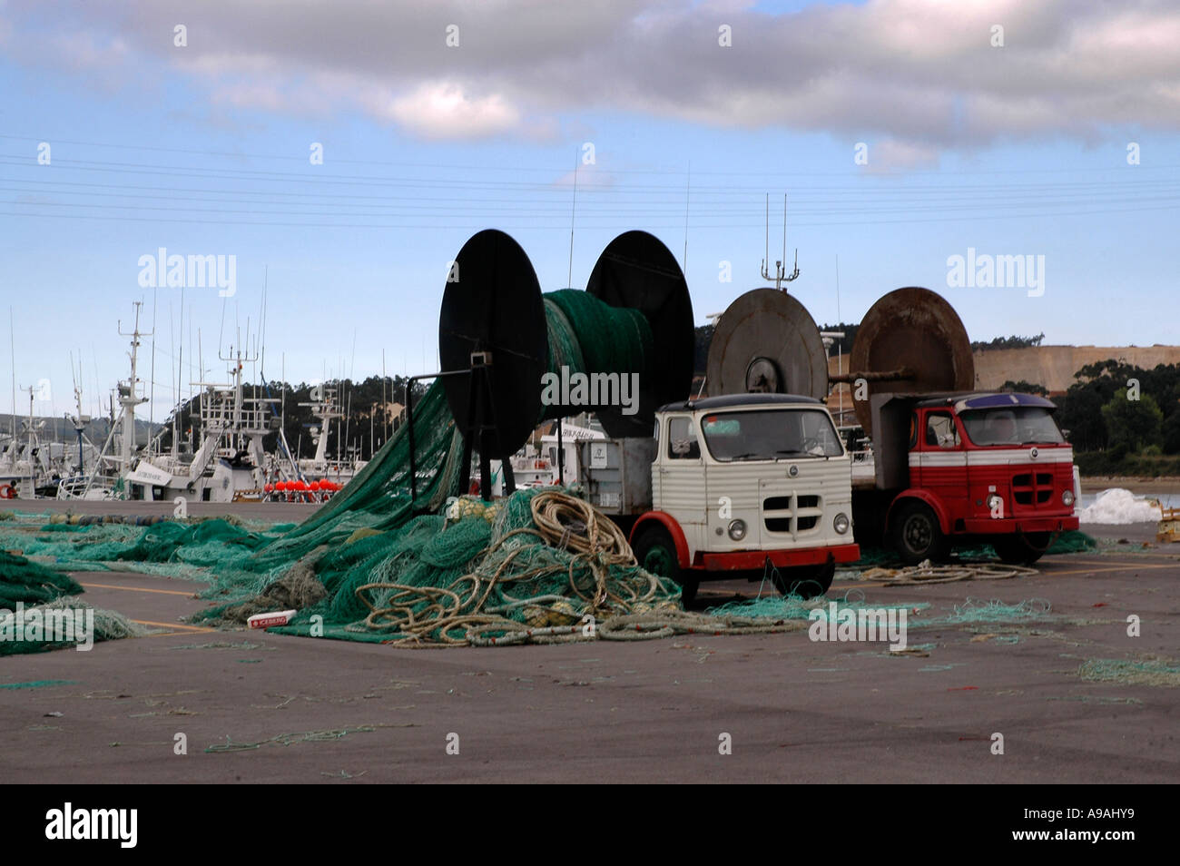 Industrial Harbor Port of Aviles Asturias Spain Stock Photo - Alamy
