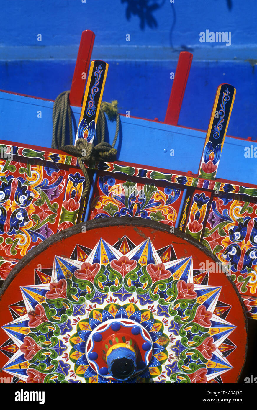 HAND PAINTED COFFEE OX CART SARCHI COSTA RICA Stock Photo - Alamy