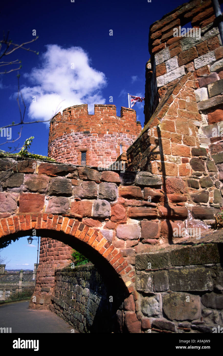 Shrewsbury Medieval Castle Museum in Shropshire England UK Stock Photo ...