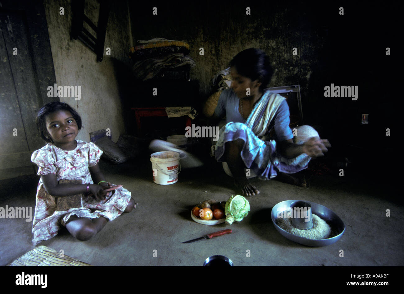 Indian poor house inside hi-res stock photography and images - Alamy