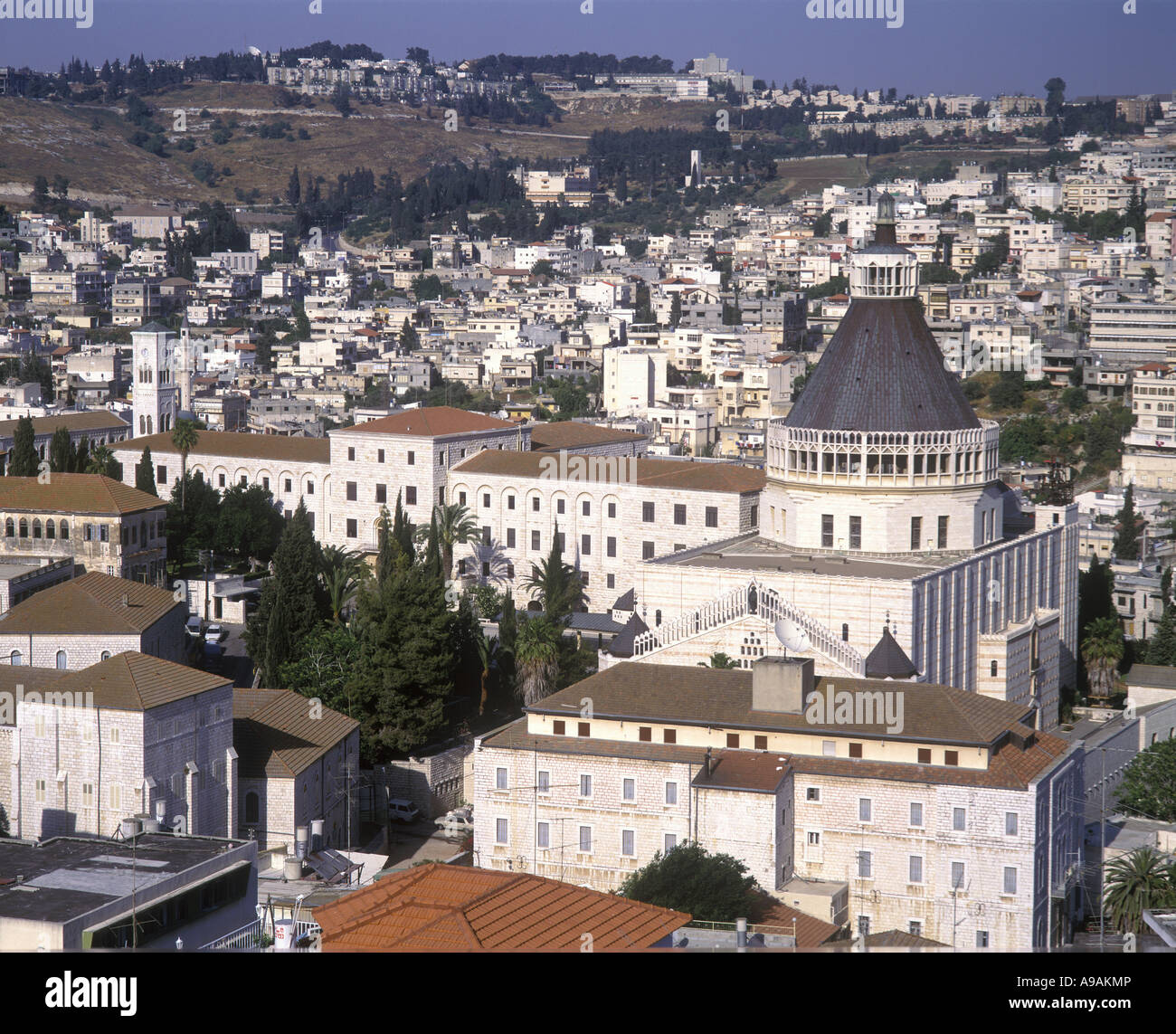 BASILICA OF THE ANNUNCIATION NAZARETH ISRAEL Stock Photo - Alamy