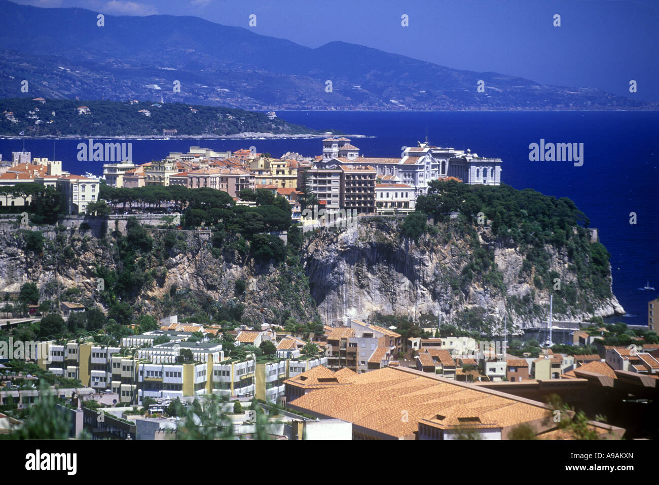 OLD TOWN MONTE CARLO SKYLINE PRINCIPALITY OF MONACO Stock Photo - Alamy