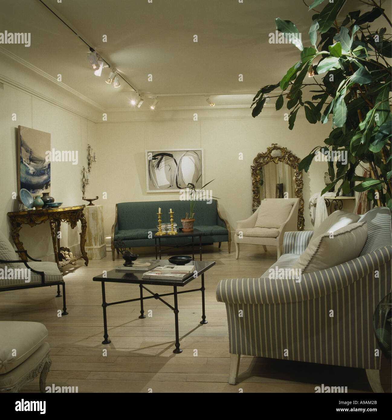 Cream Interior in Paris by Frederic Mechiche Stock Photo - Alamy