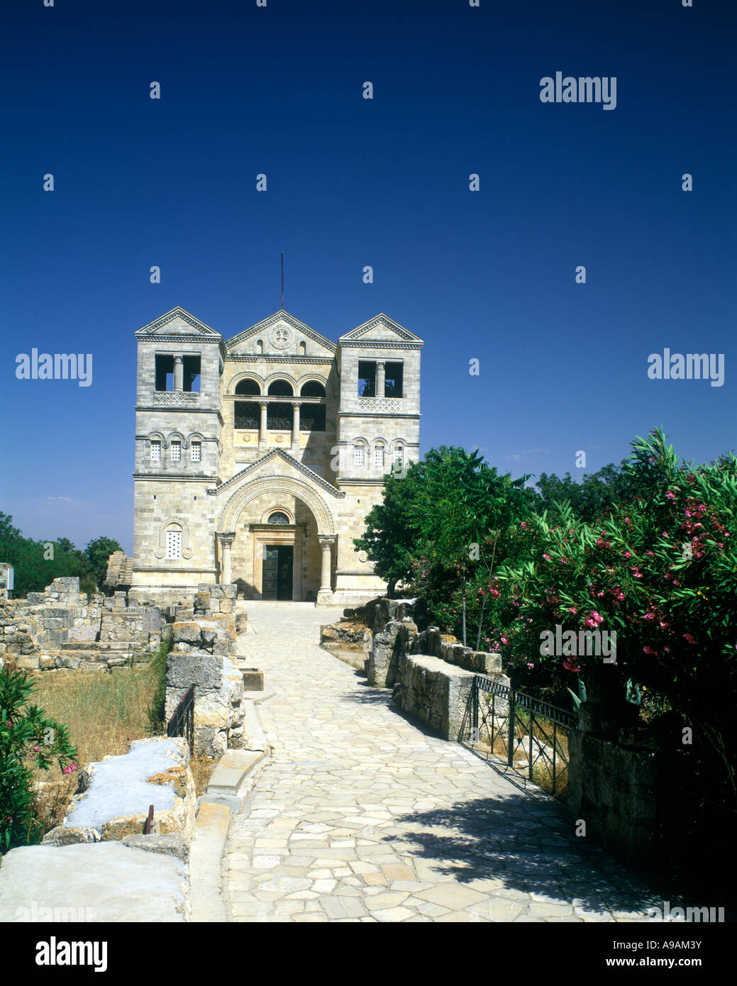 CHURCH OF THE TRANSFIGURATION MOUNT TABOR ISRAEL Stock Photo - Alamy