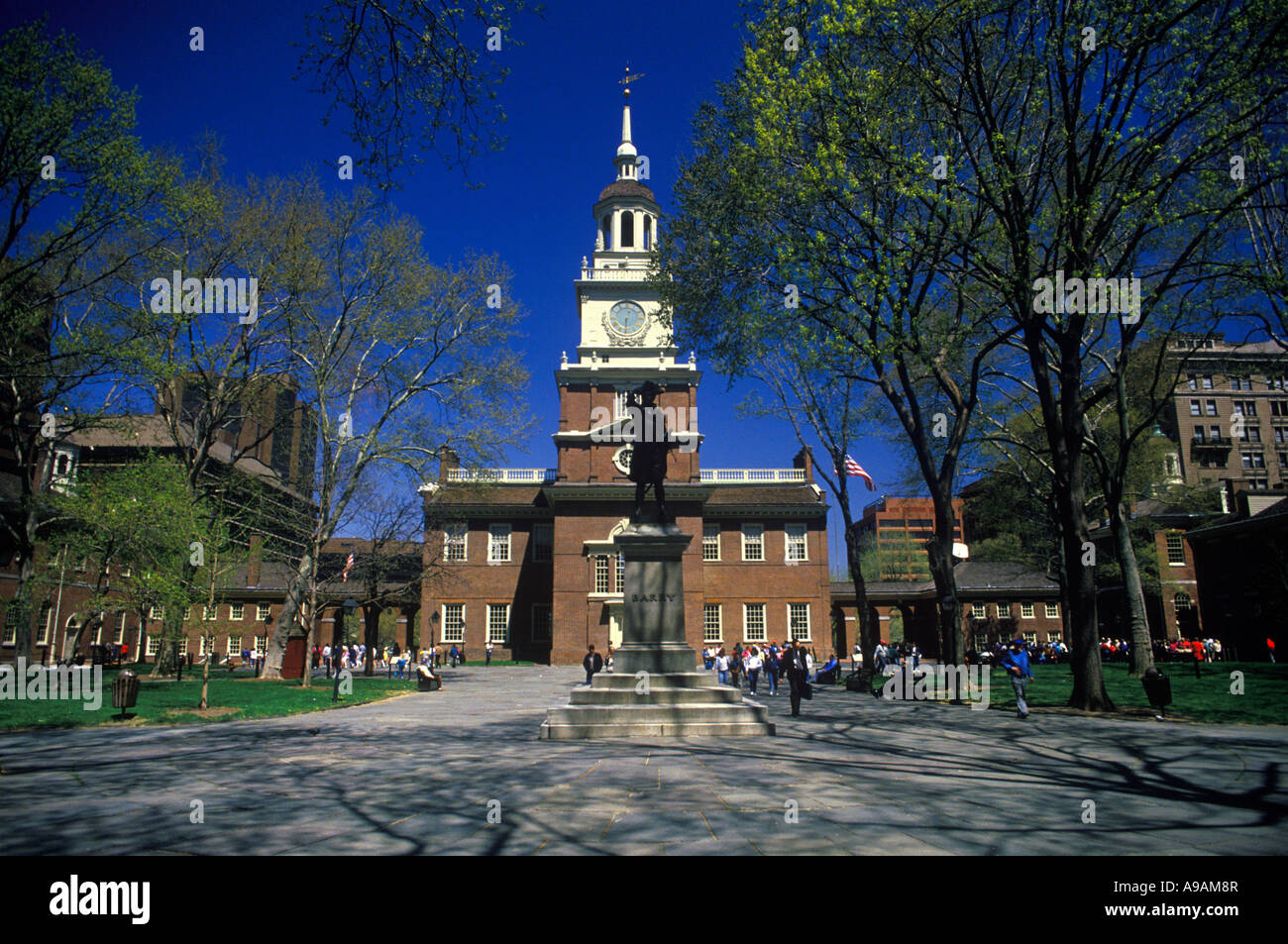 COMMODORE JOHN BARRY STATUE (©SAMUEL MURRAY 1907) INDEPENDENCE SQUARE ...