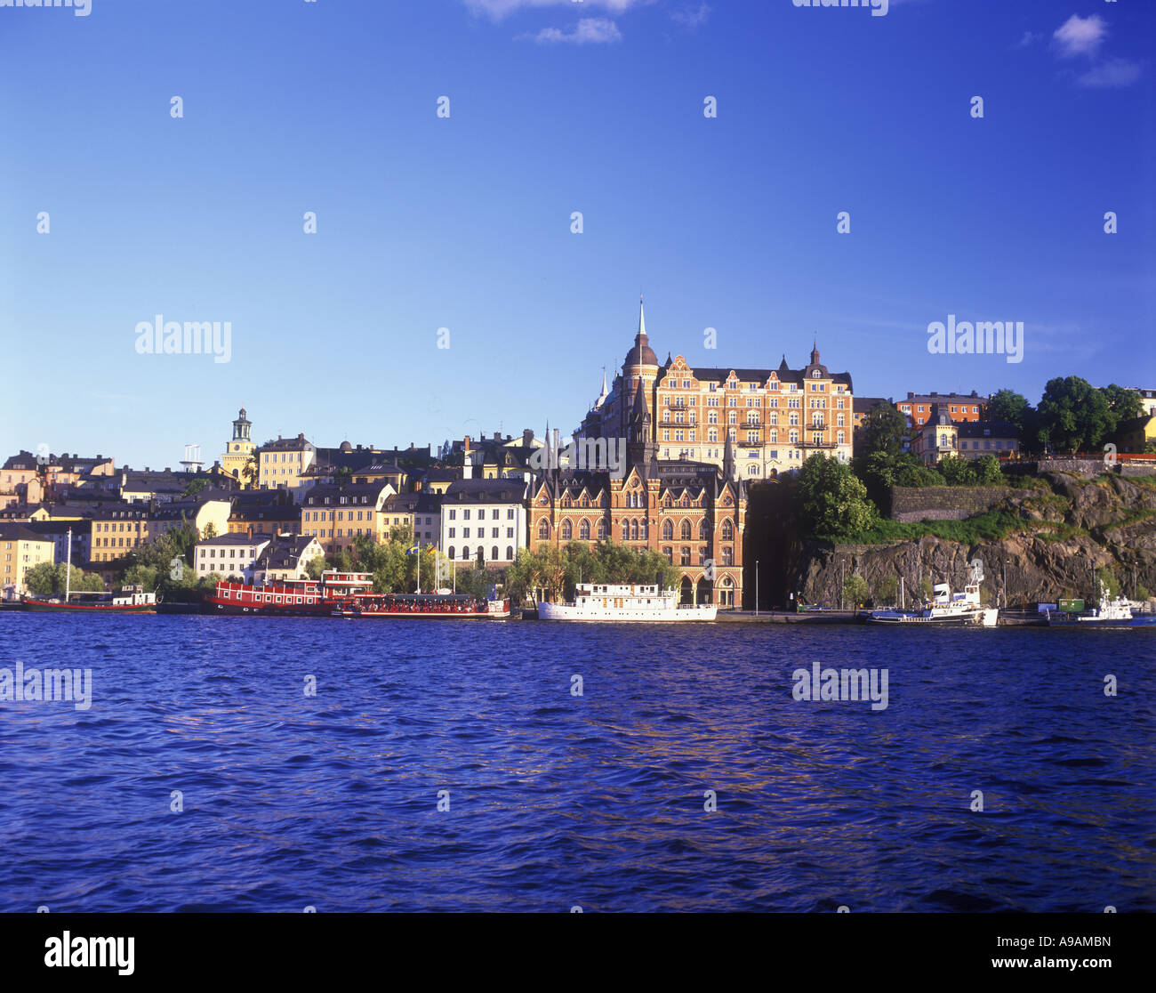 SODERMALM RIDDARFJARDEN STOCKHOLM SKYLINE SWEDEN Stock Photo - Alamy
