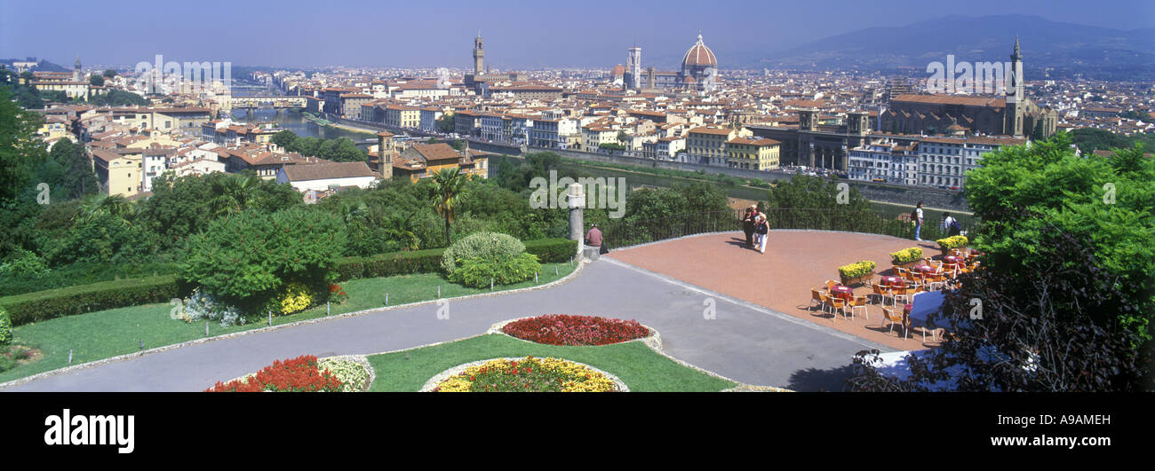 MICHELANGELO PARK FLORENCE SKYLINE TUSCANY ITALY Stock Photo - Alamy
