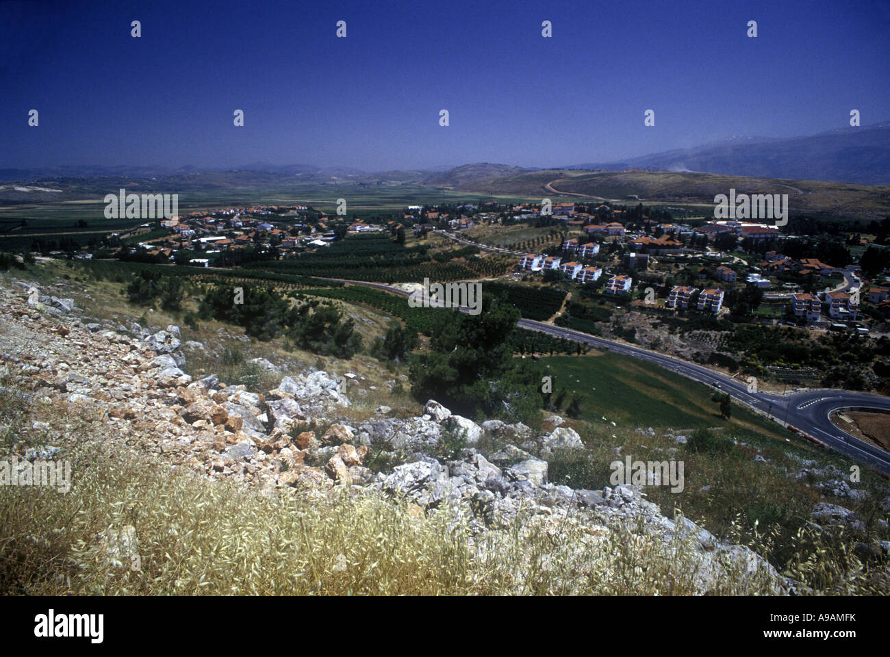 METULA VILLAGE LEBANON BORDER GOLAN ISRAEL Stock Photo - Alamy