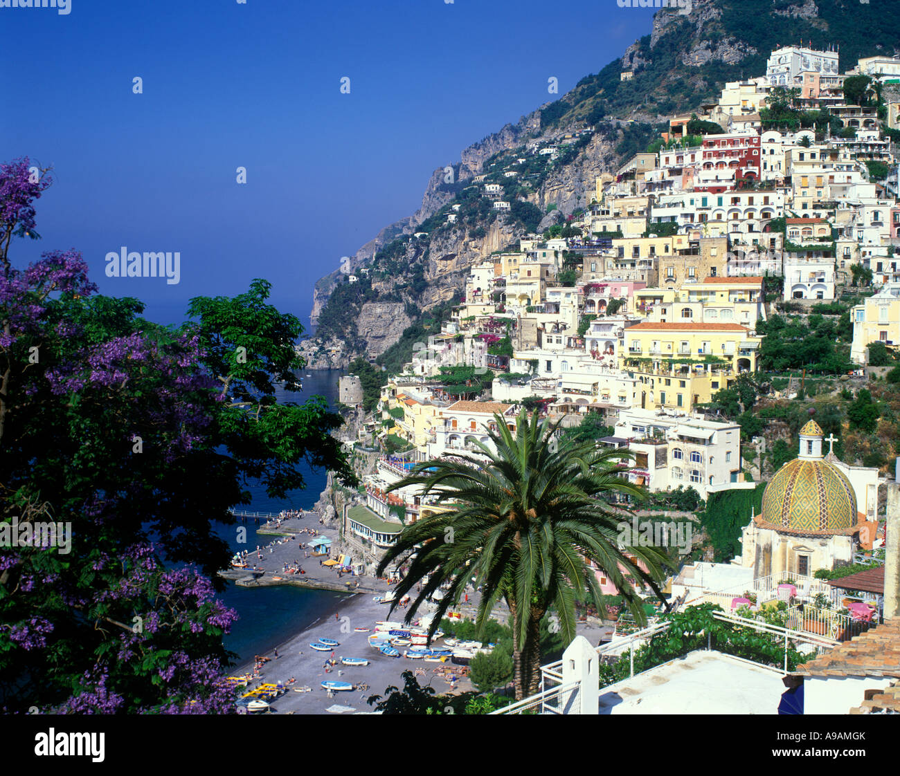 POSITANO AMALFI COASTLINE ITALY Stock Photo - Alamy