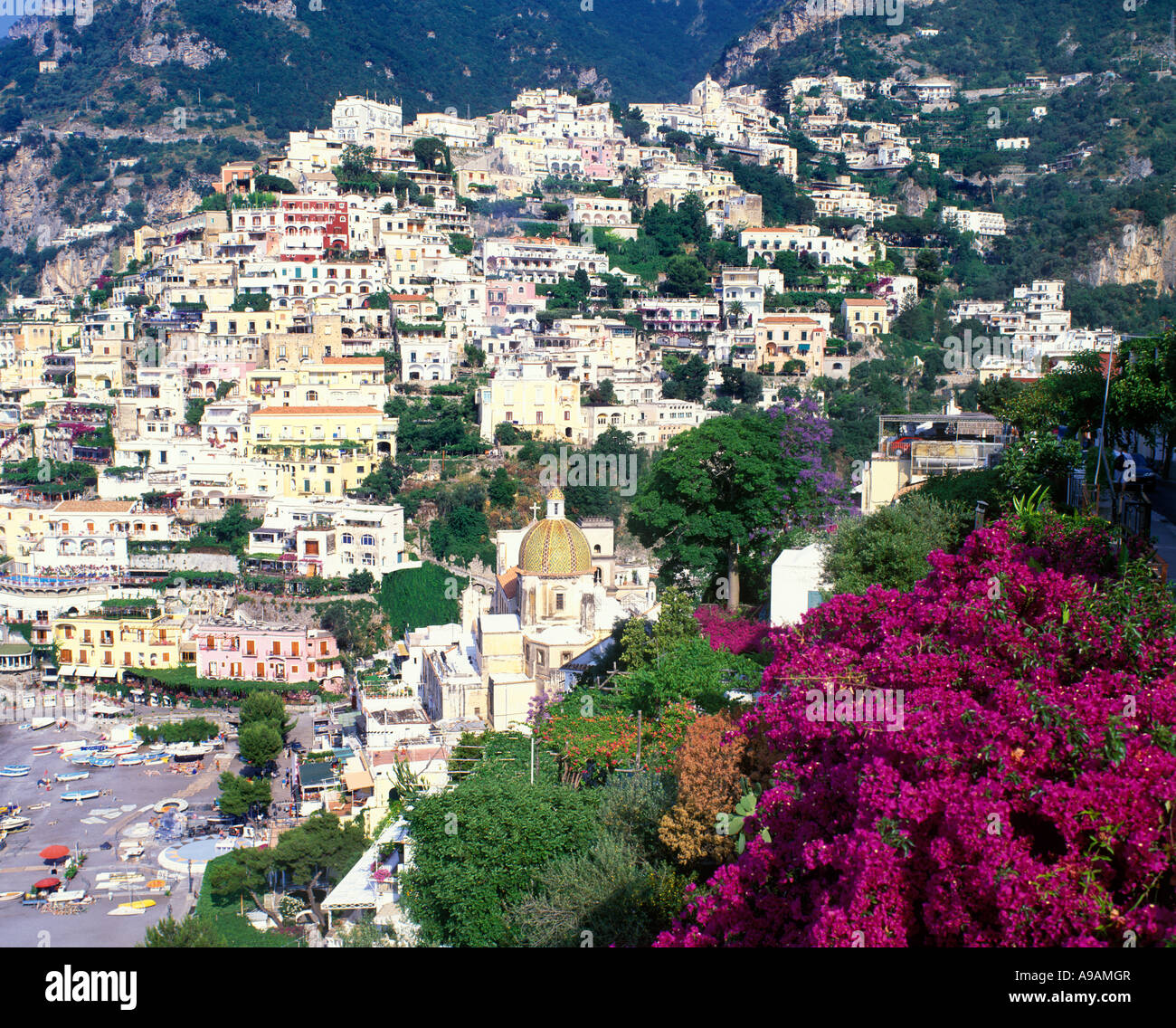 POSITANO AMALFI COASTLINE ITALY Stock Photo - Alamy