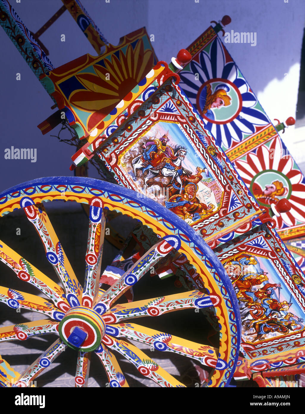 Painted ox cart hi-res stock photography and images - Alamy