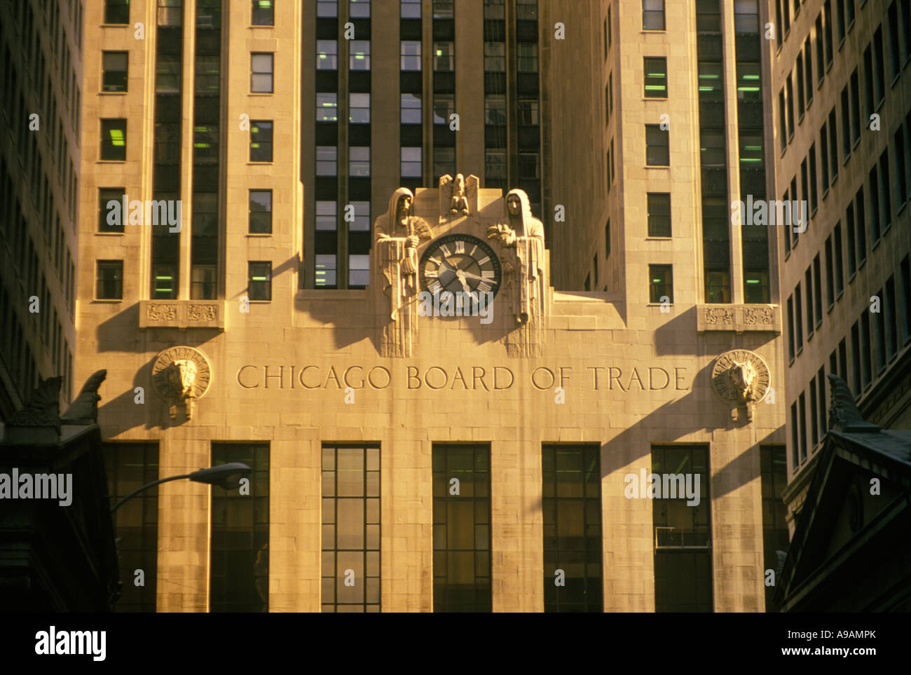 Chicago board of trade clock hi-res stock photography and images - Alamy