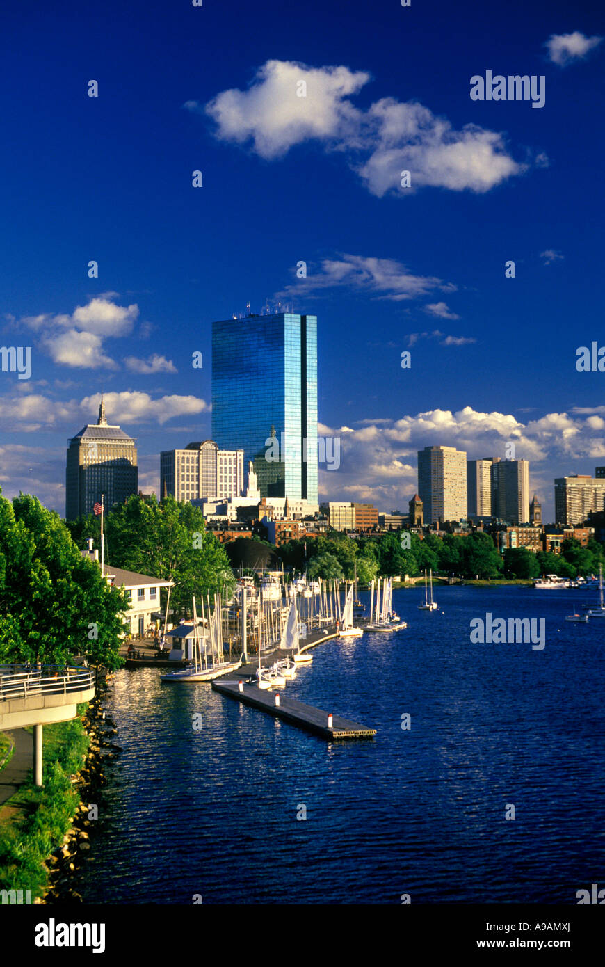 BACK BAY SKYLINE BOSTON MASSACHUSETTS USA Stock Photo - Alamy