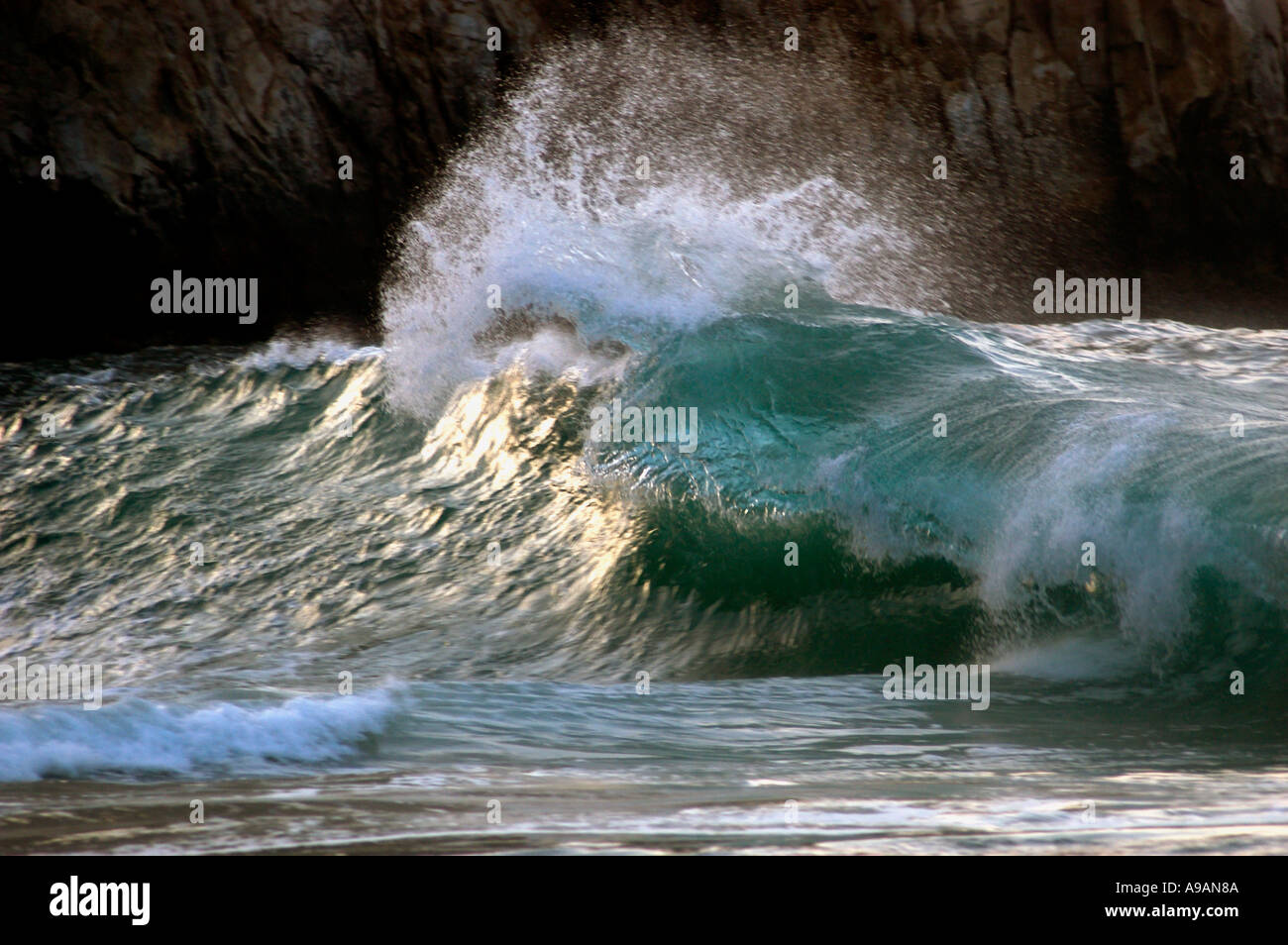 powerful ocean wave Stock Photo - Alamy