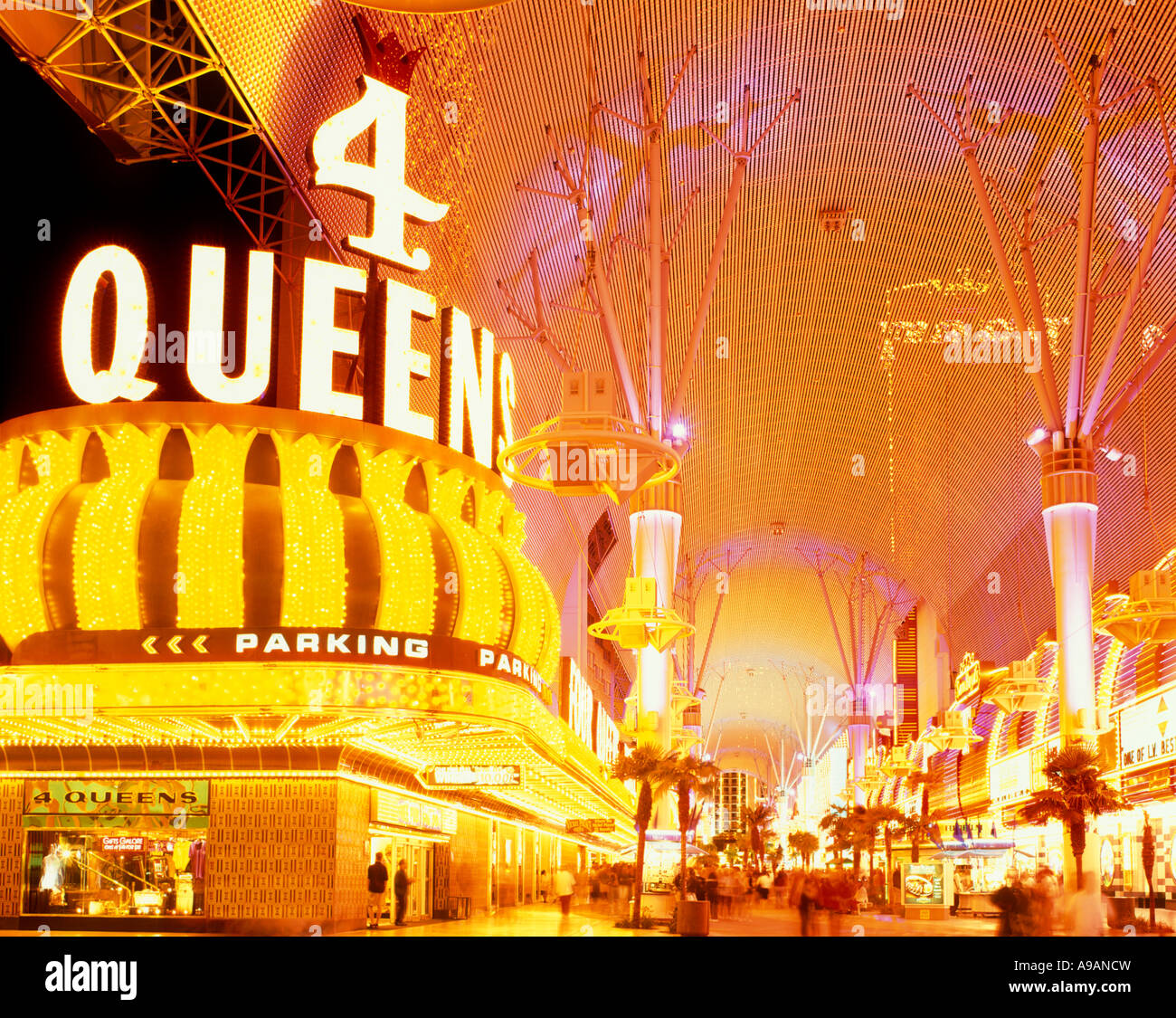HOTELS CASINOS FREMONT STREET EXPERIENCE CEILING DOWNTOWN LAS VEGAS NEVADA USA Stock Photo - Alamy