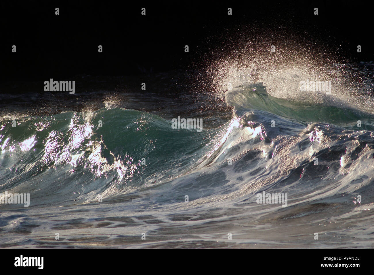 powerful ocean wave Stock Photo - Alamy