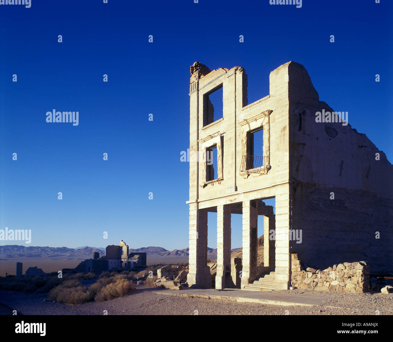 COOK AND COMPANY BANK BUILDING RUINS RHYOLITE GHOST TOWN NYE COUNTY ...
