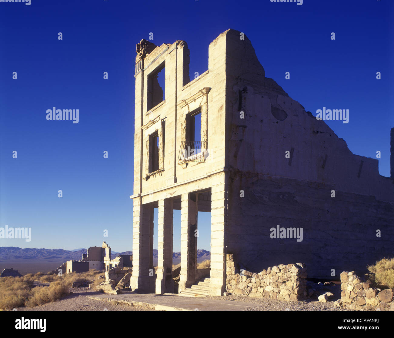 COOK AND COMPANY BANK BUILDING RUINS RHYOLITE GHOST TOWN NYE COUNTY ...